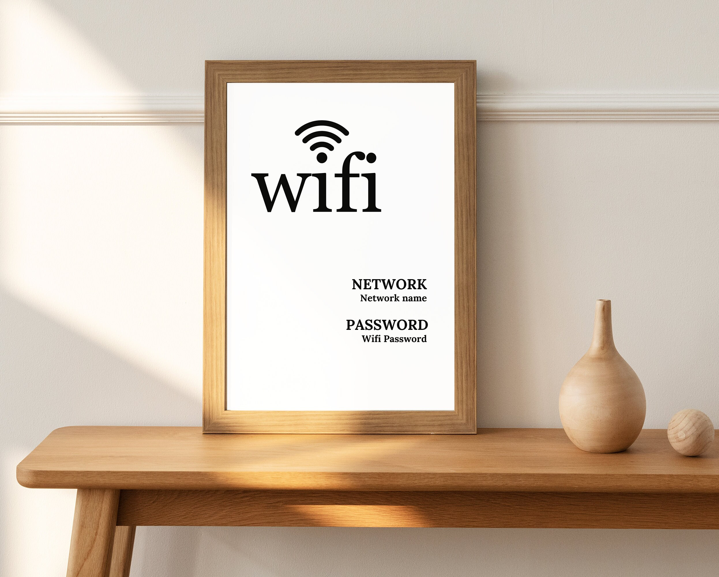 Wifi Password Sign Printable, Wifi Sign, Wifi Network, Wifi Password ...