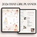 THAT GIRL Planner, 2024 Digital Planner, 2024 Portrait Planner, 2024 ...