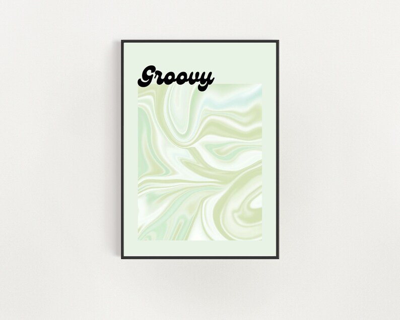 Groovy Wall Art, Groovy Print, Bold, Funky, Retro, Digital Download - Etsy