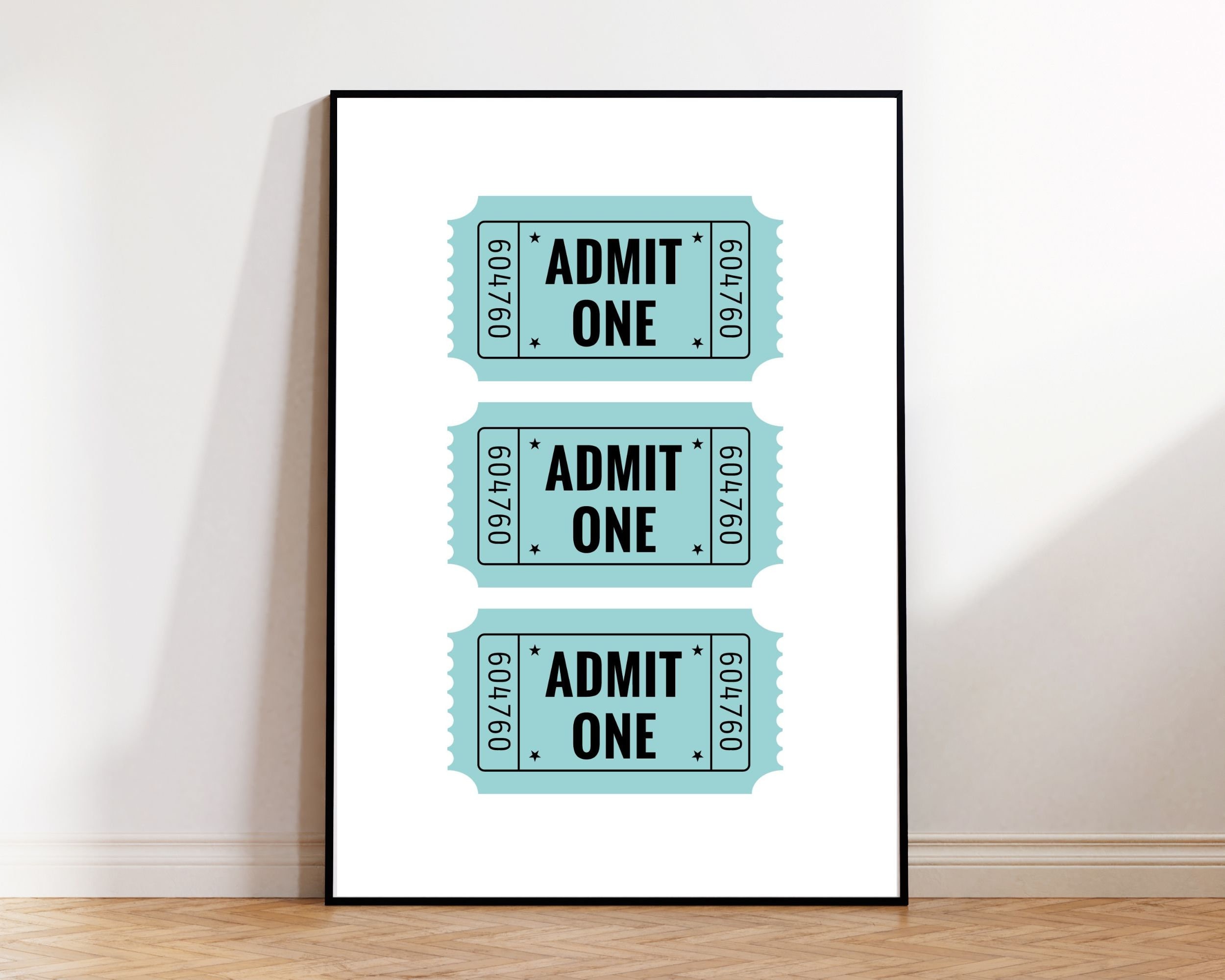 Admit One Wall Art, Fair Ticket Printable, Aesthetic Trendy Art - Etsy