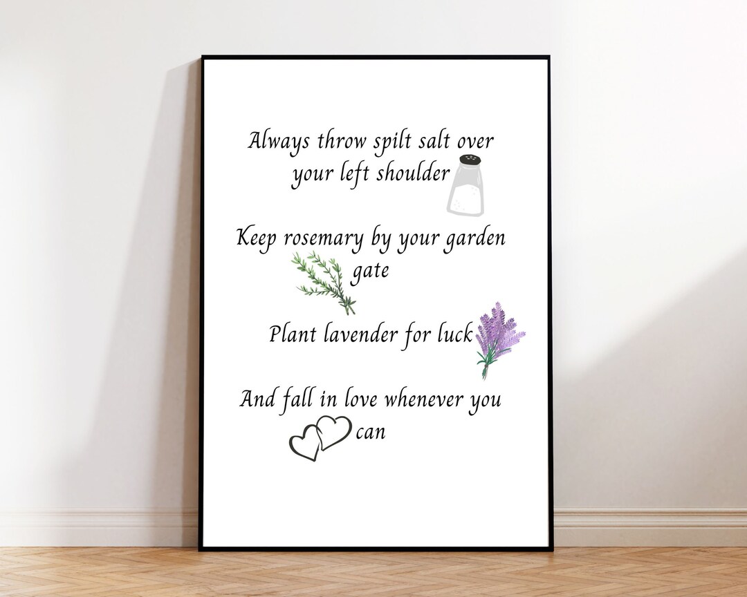Practical Magic Wall Art, Witchy Decor, Sally Owens, Witchcraft Poster ...