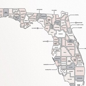 Florida | Flat State Maps | Digital Poster Download - Etsy