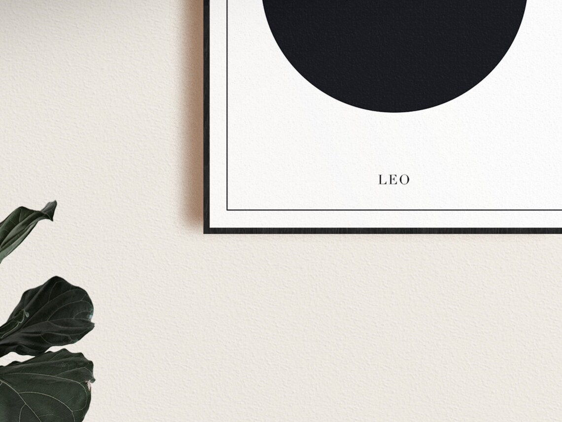 Leo Astrological Posters | Etsy