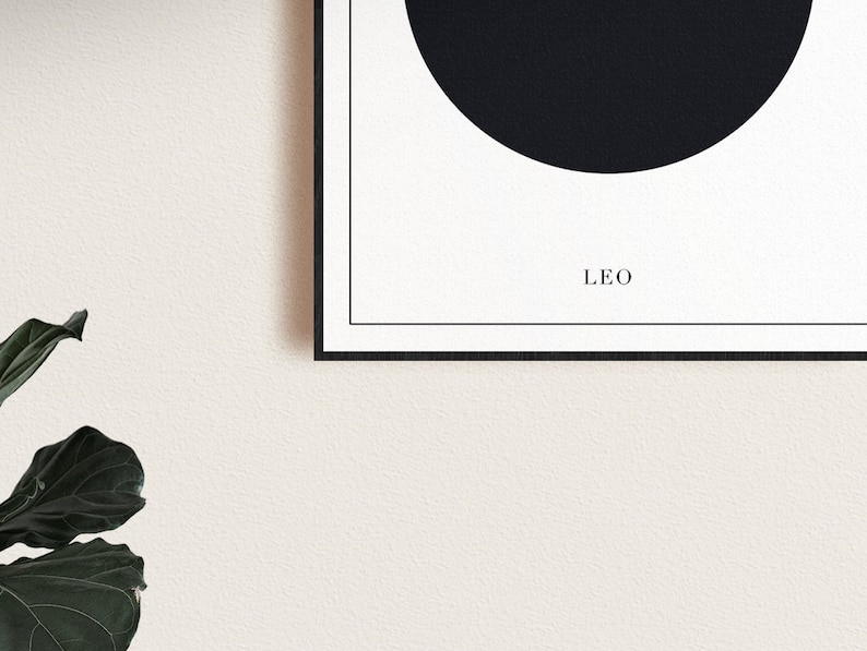 Leo Astrological Posters - Etsy