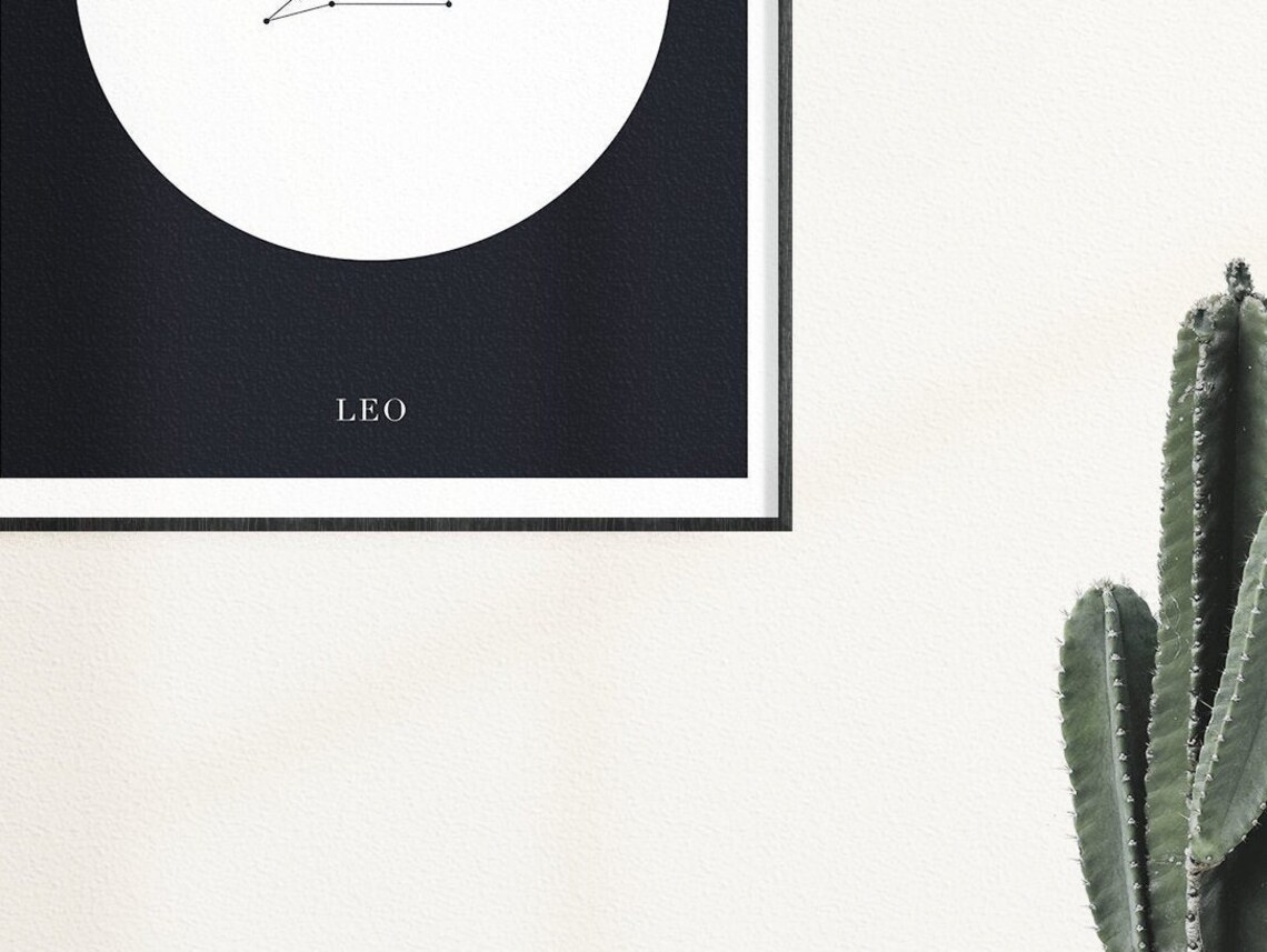 Leo Astrological Posters - Etsy