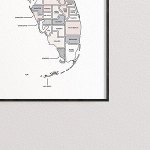 Florida | Flat State Maps | Digital Poster Download - Etsy