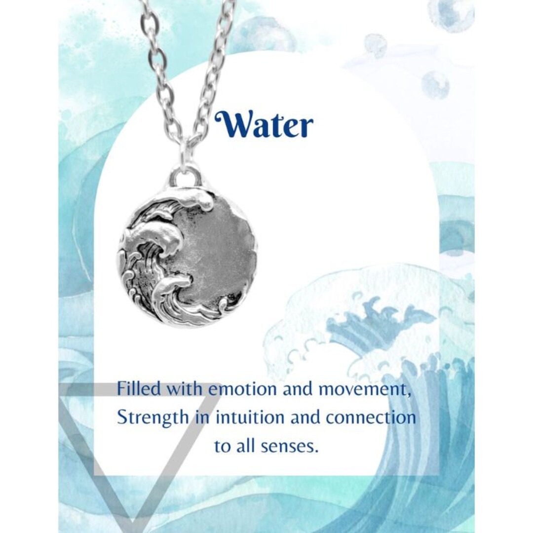 Elemental Collection "water" Pendant - Wave Pendant - Ocean Lover Gift ...