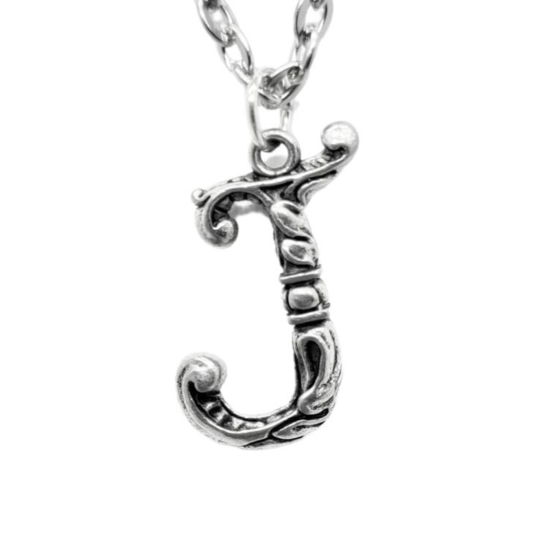 J Necklace - Etsy
