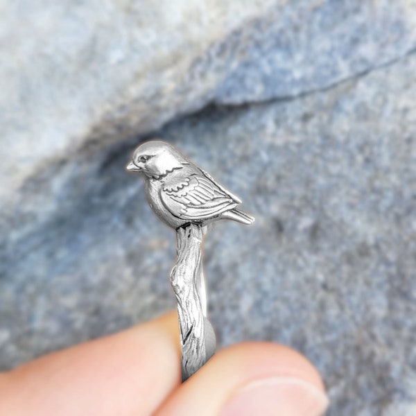 Silver Bird Ring - Etsy