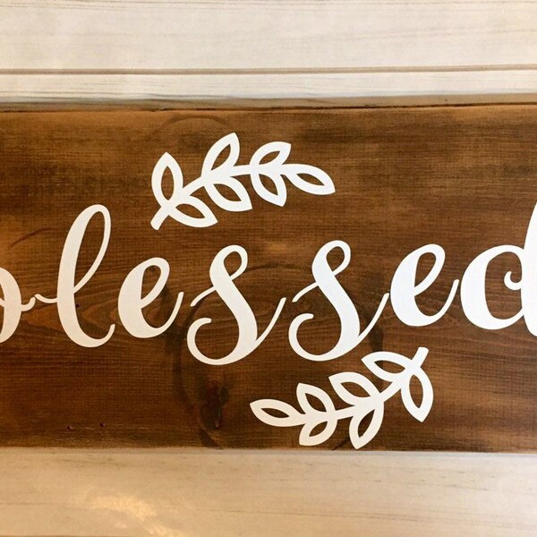 Blessed Sign - Etsy