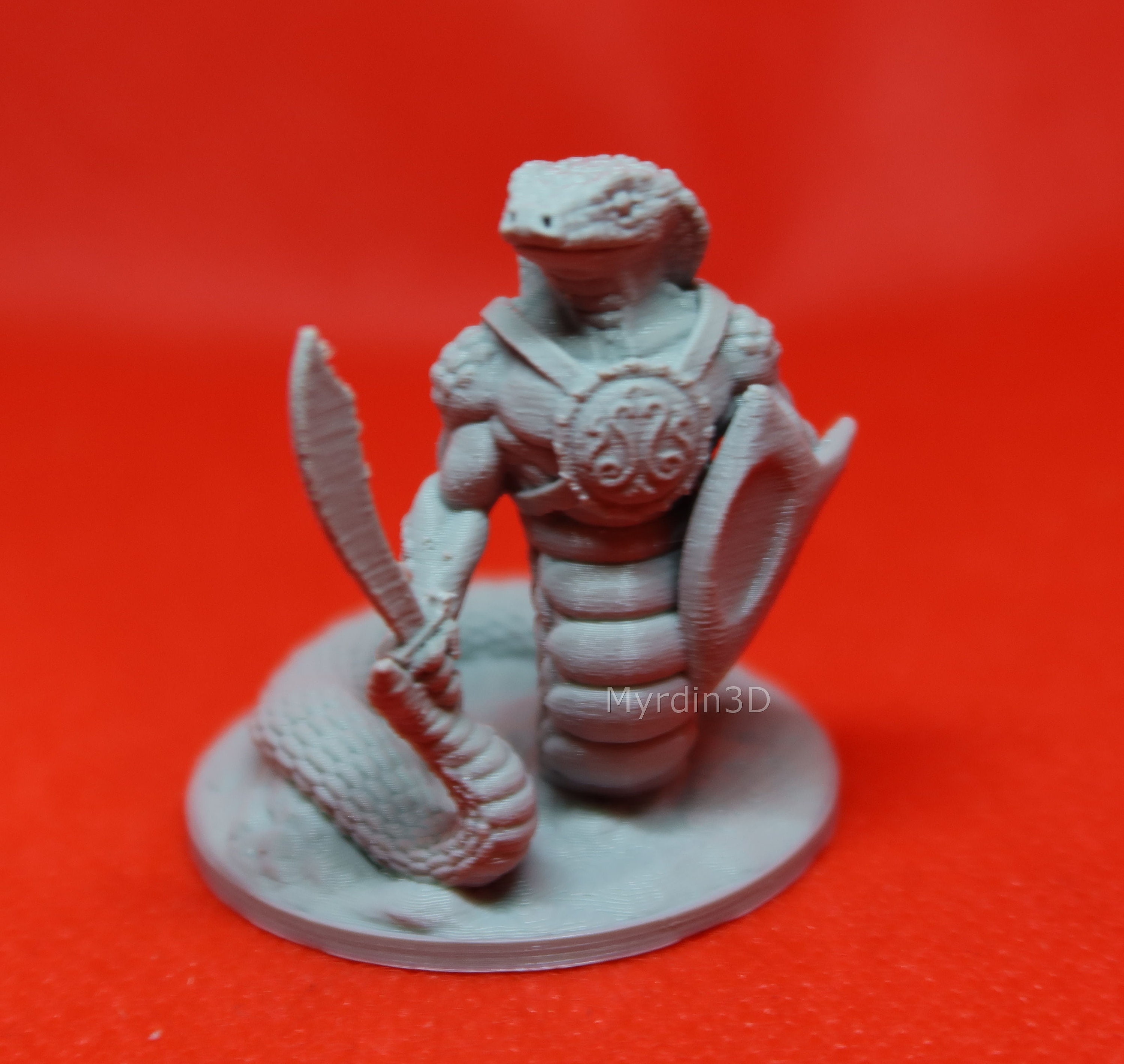 Serpent Men Miniatures 28mm – Three Poses – Dragonlock – 3D Printed ...