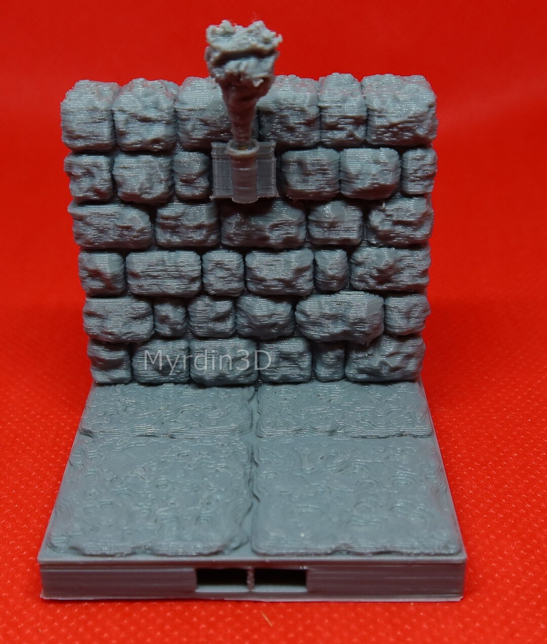 3D Terrain Dungeon Torch Wall 10’ Wall – Dragonlock 28mm - Etsy