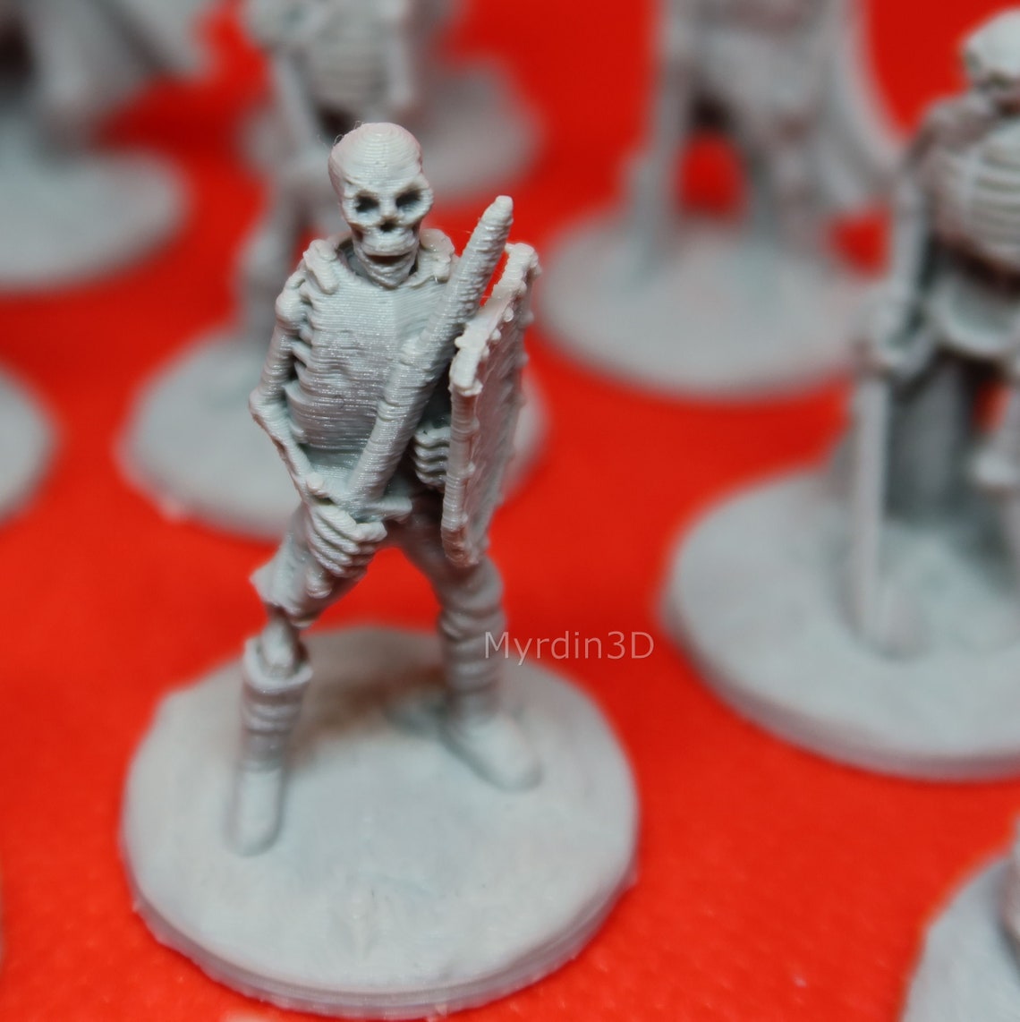 Skeleton Miniatures 28mm – 14 Poses – Dragonlock – 3D Printed 28mm (14 ...