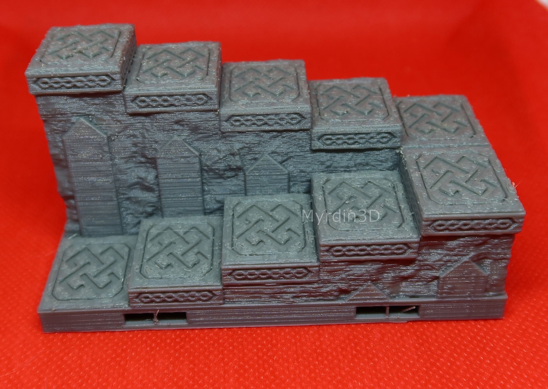 3D Terrain Dungeon Ornate/dwarven Stairs Tile – Dragonlock 28mm - Etsy