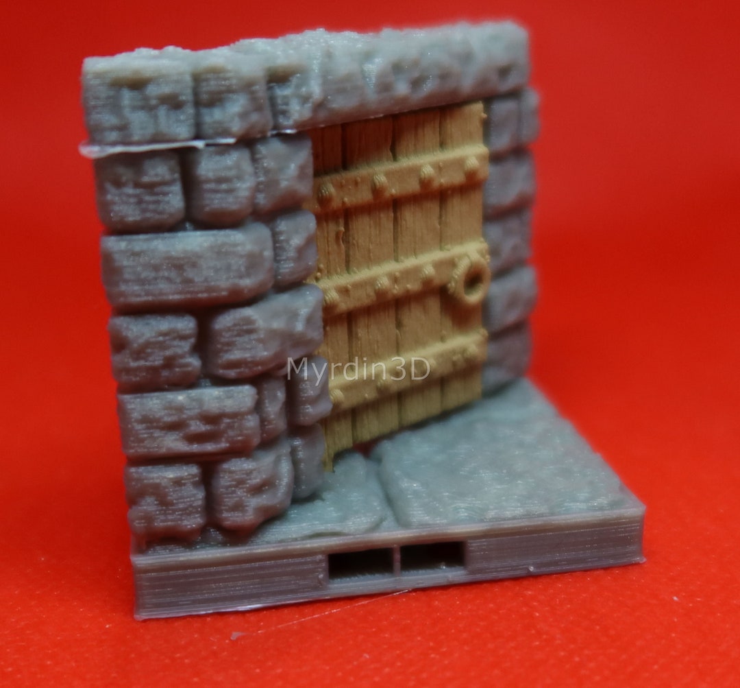 3D Terrain Dungeon Angled 10’ Door Frame and Door – Dragonlock 28mm - Etsy