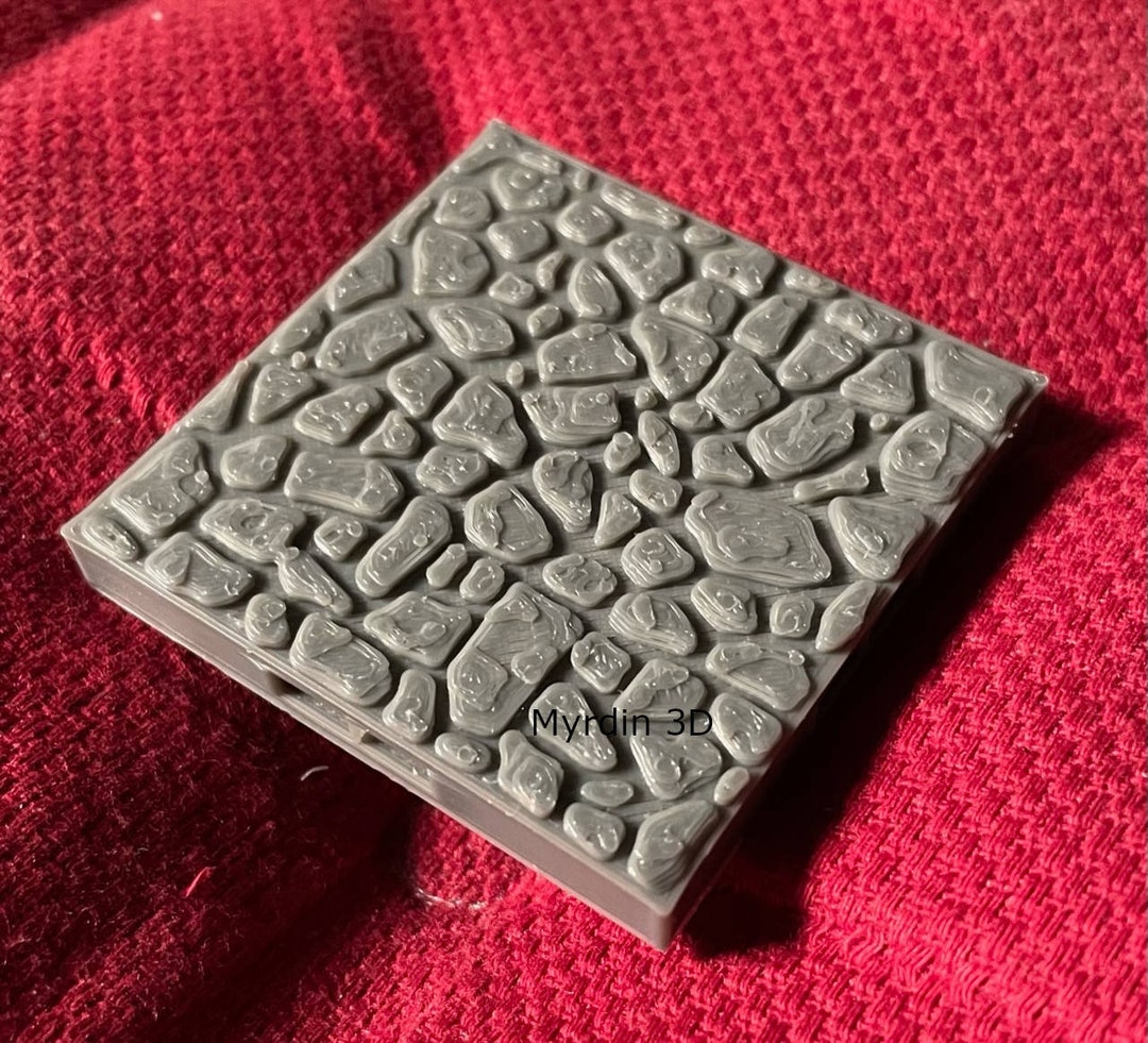 3D Terrain Cobblestone 10x10 Floor – Dragonlock 28mm - Etsy