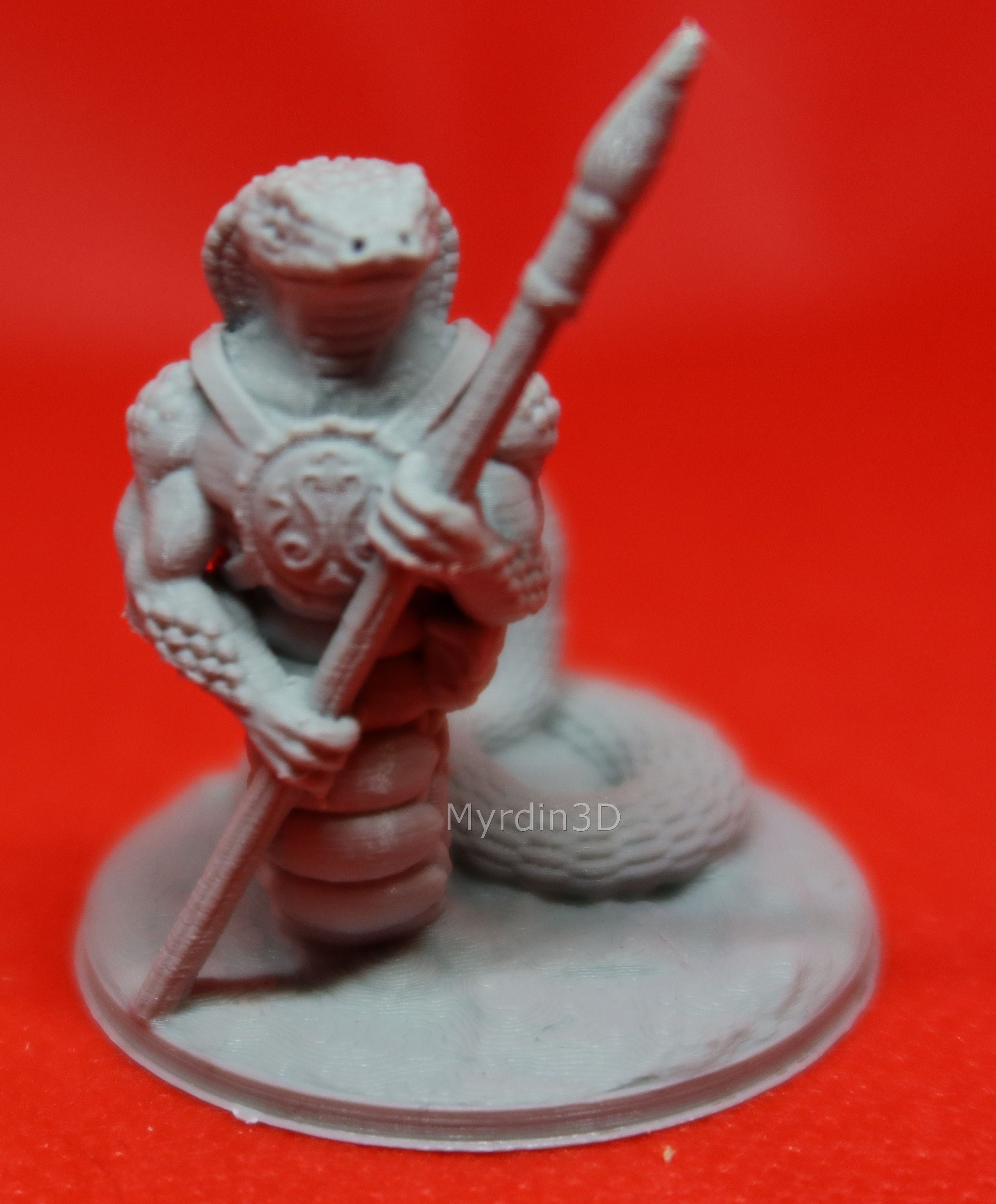 Serpent Men Miniatures 28mm – Three Poses – Dragonlock – 3D Printed ...