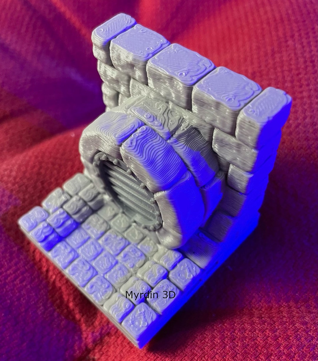 3D Terrain Dungeon Sewer Wall Grate 10’ Wall – Dragonlock 28mm – 2 ...