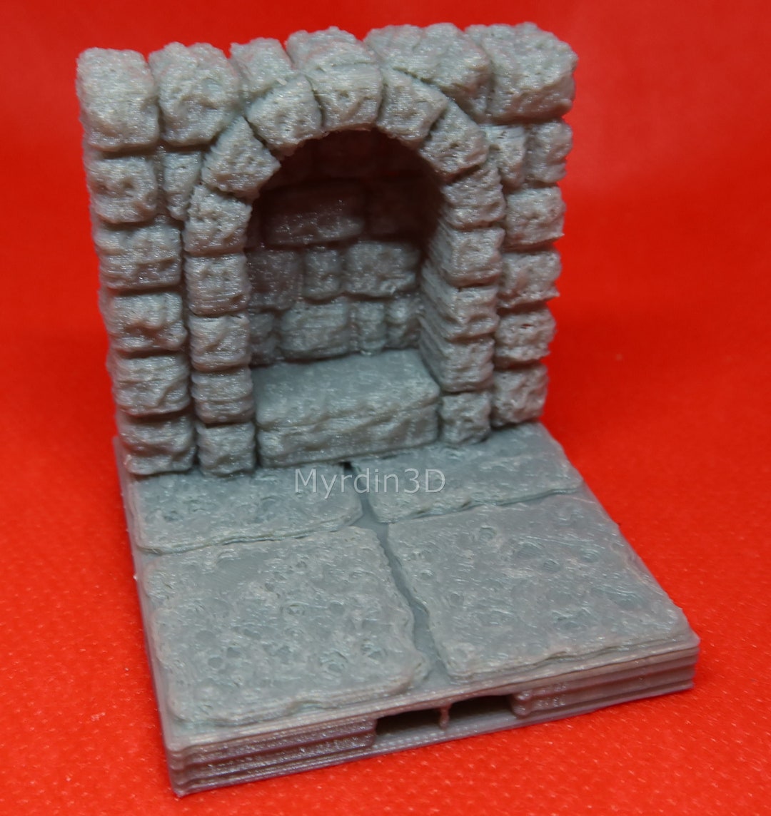 3D Terrain Dungeon Alcove (corridor or Room Wall) – Dragonlock 28mm - Etsy