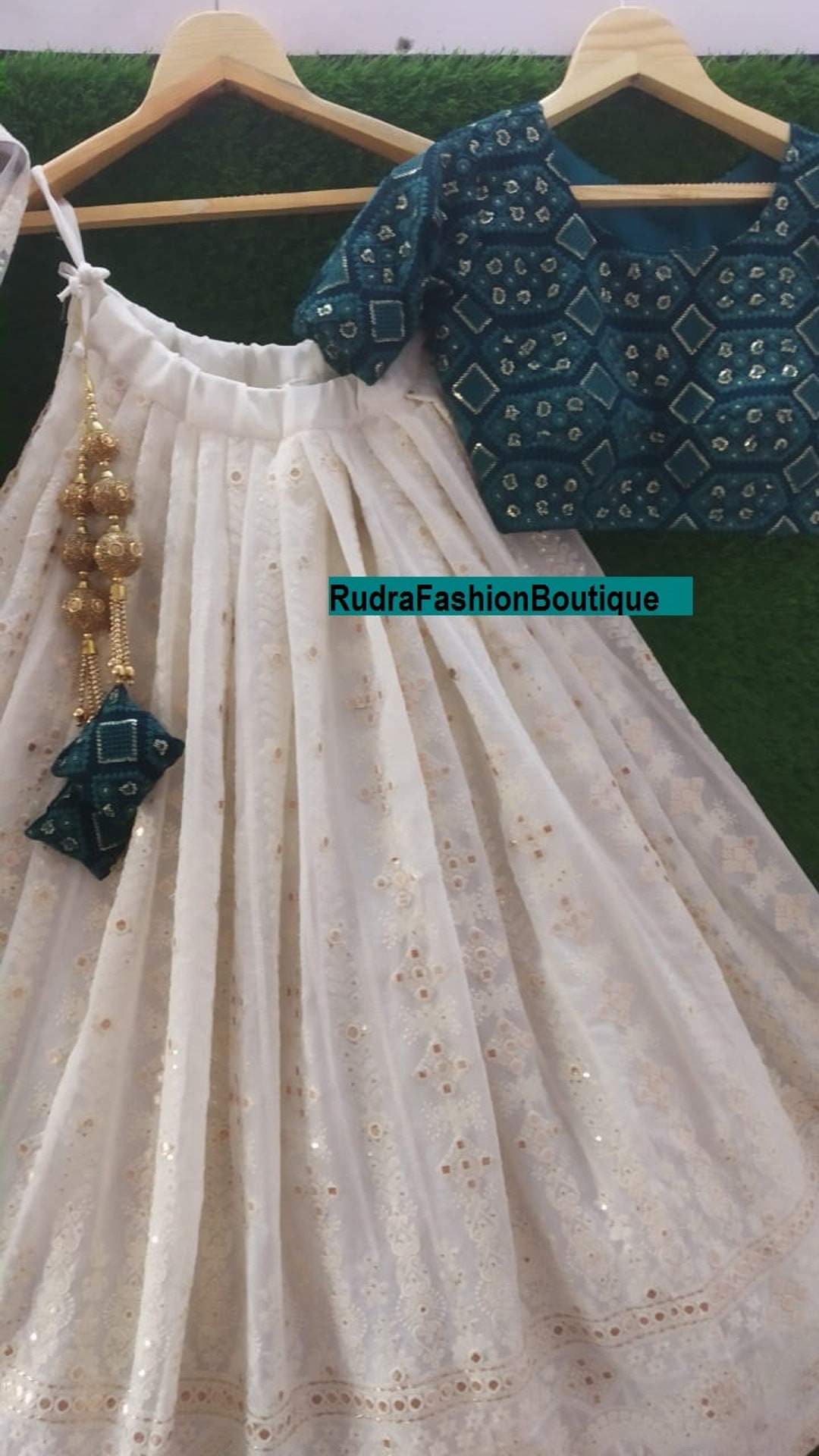 Ivory Lehenga Choli Wedding Wear Chania Choli Dedigner Lenga Choli for ...