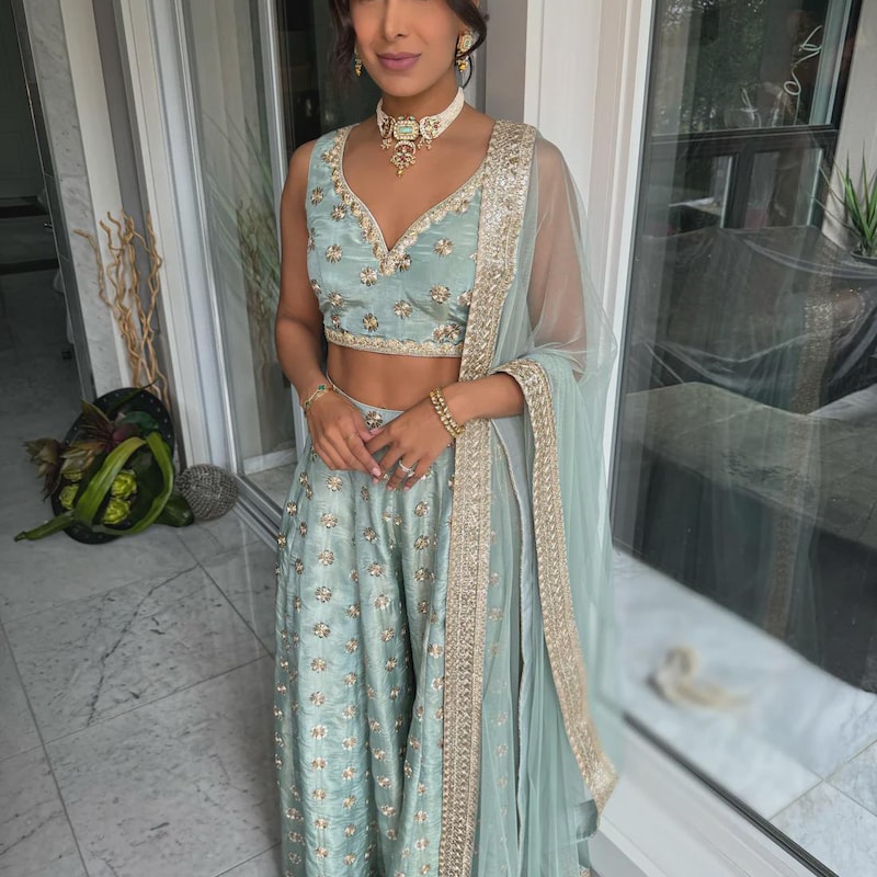 Bridal Sharara Set Green - Etsy