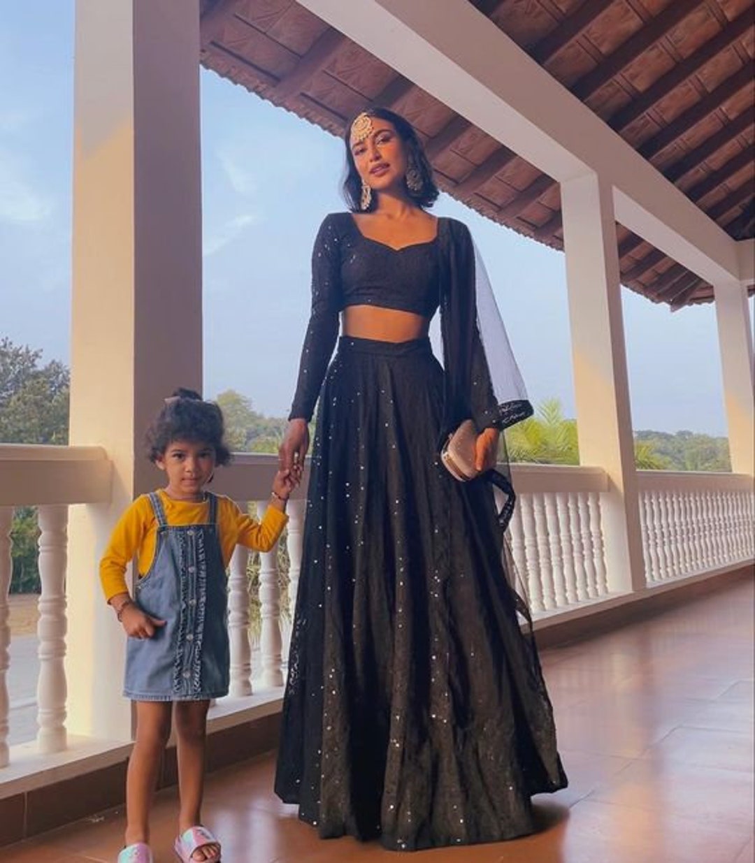 Black Lehenga Choli Lenga Lehnga Chania Choli Function Wear Lehenga ...