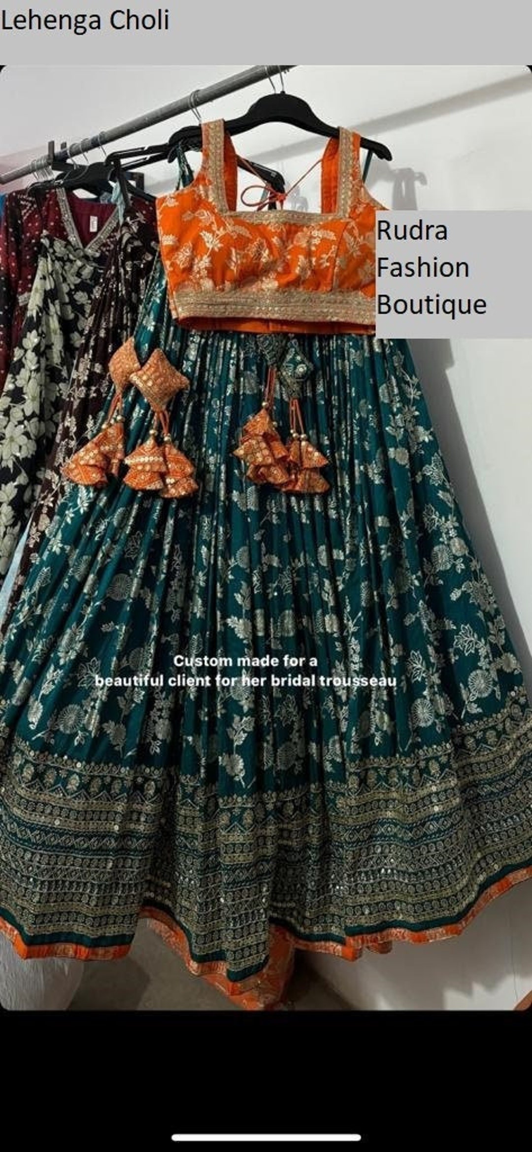 Gorgeous Green Lehenga Choli With Dupatta Indian Designer Party Wear ...