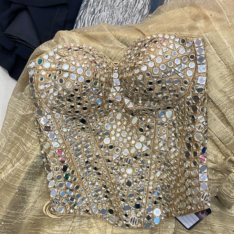 Rhinestone Corset Wedding - Etsy