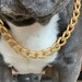 Texturized Cuban Link Dog Chain, Custom Dog Chain, Handmade Dog Collar ...