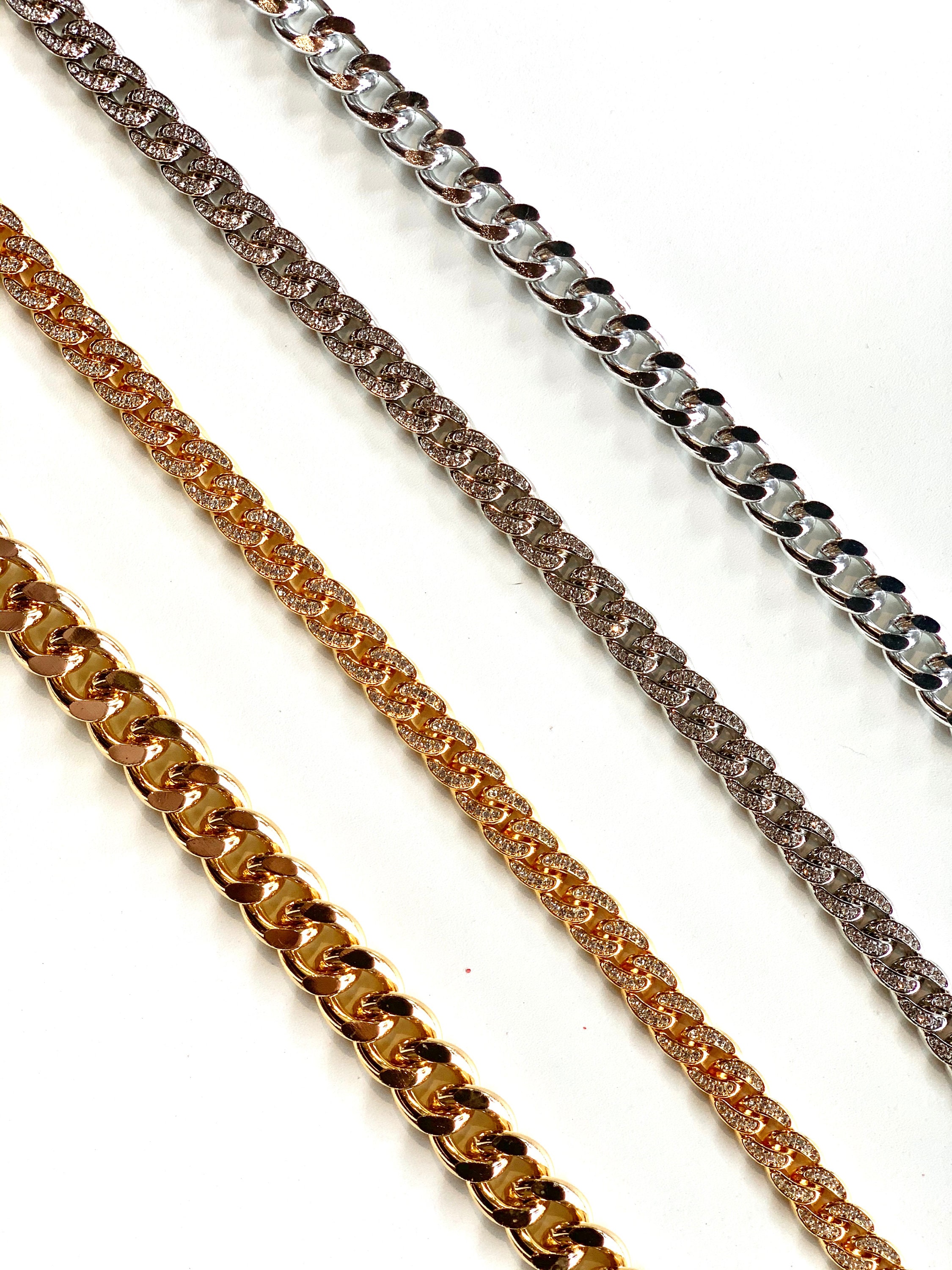 Silver Iced Out Cuban Link Dog Chain/ Custom Dog Chain | Etsy