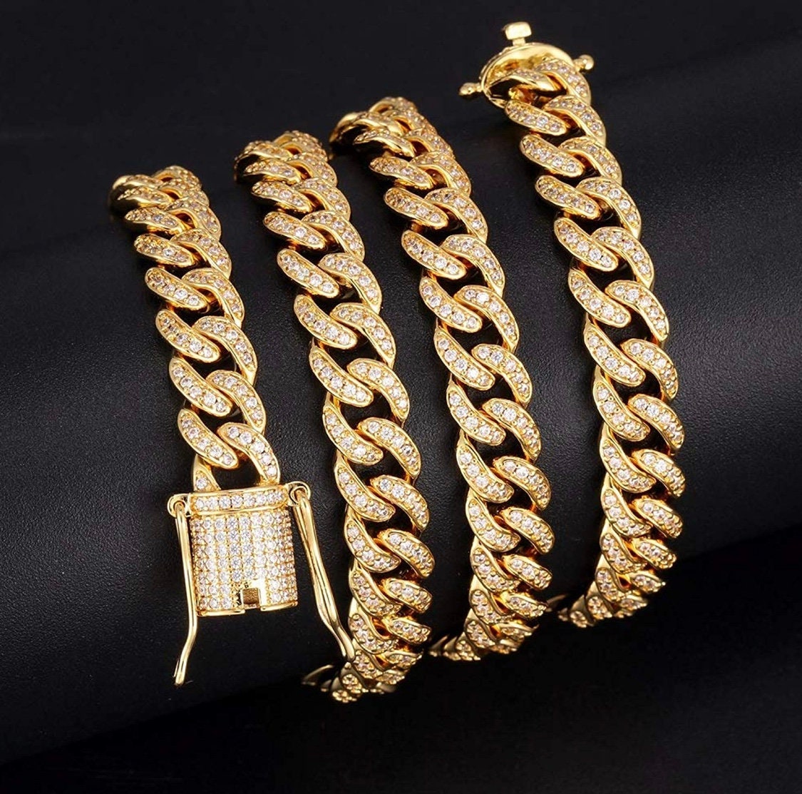 Iced Out Cuban Link Dog Chain Custom dog chain Handmade dog | Etsy