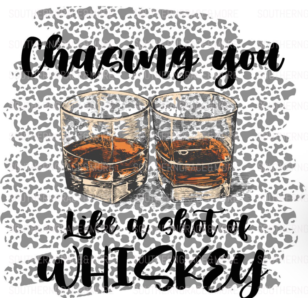 Chasing You Like a Shot of Whiskey, Cow, Print, Southern, Country Music ...