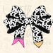 Cow Pencil Bow | Back to School | PNG | Digital | Trending | Teacher ...