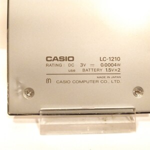 Vintage Calculator Casio LC-1210 12digit - Etsy