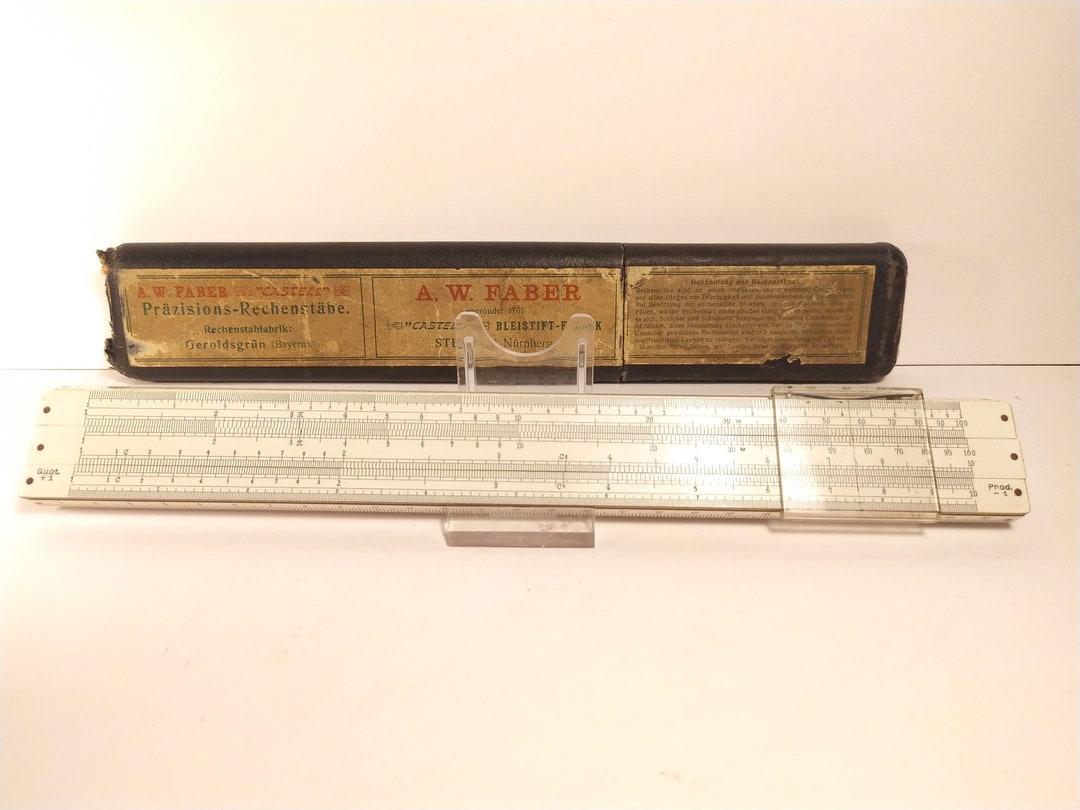 Vintage Slide Rule A.w.faber "castell" 375 Nr.206428 System Rietz ...
