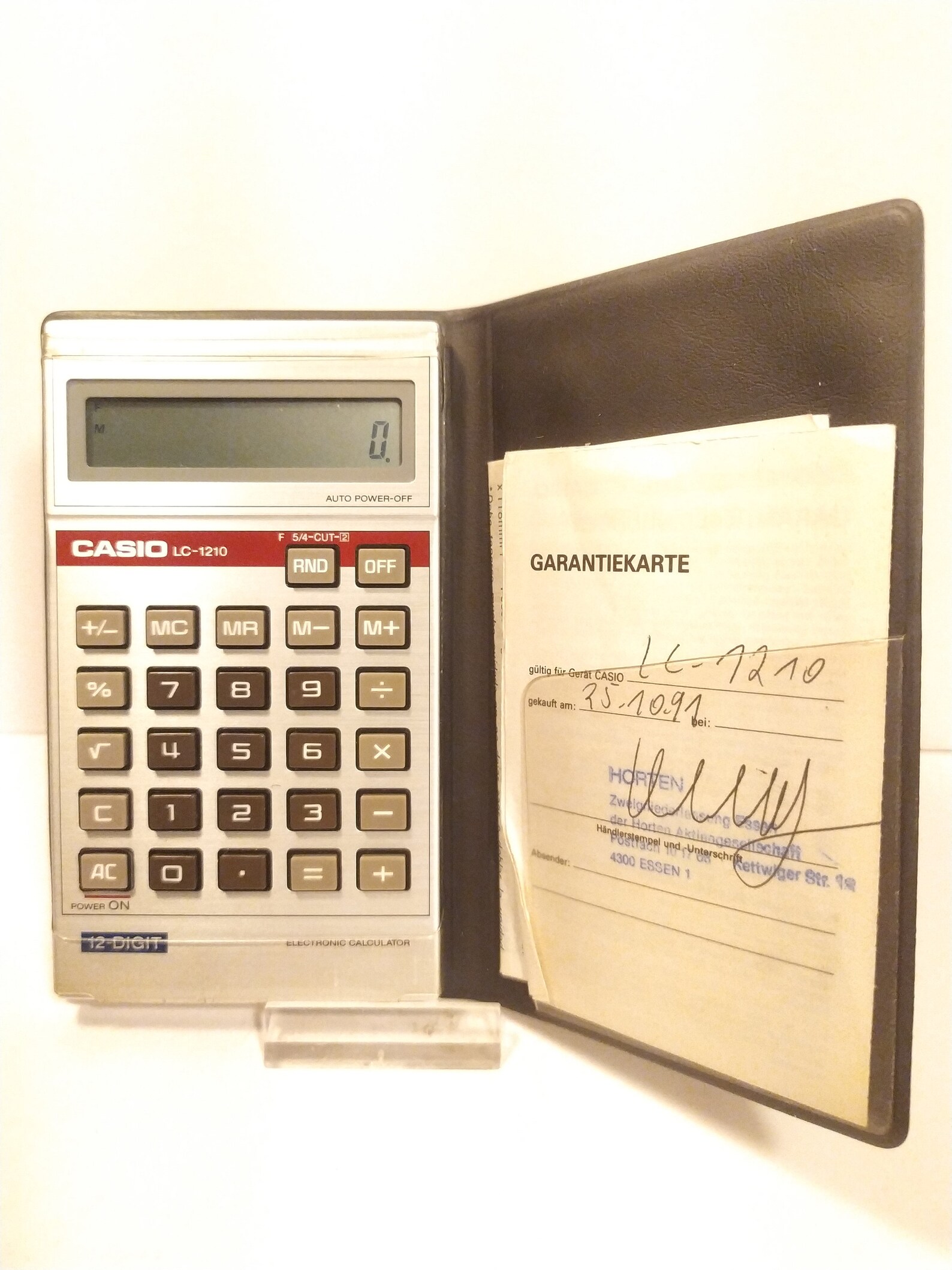 Vintage Calculator Casio LC-1210 12digit - Etsy