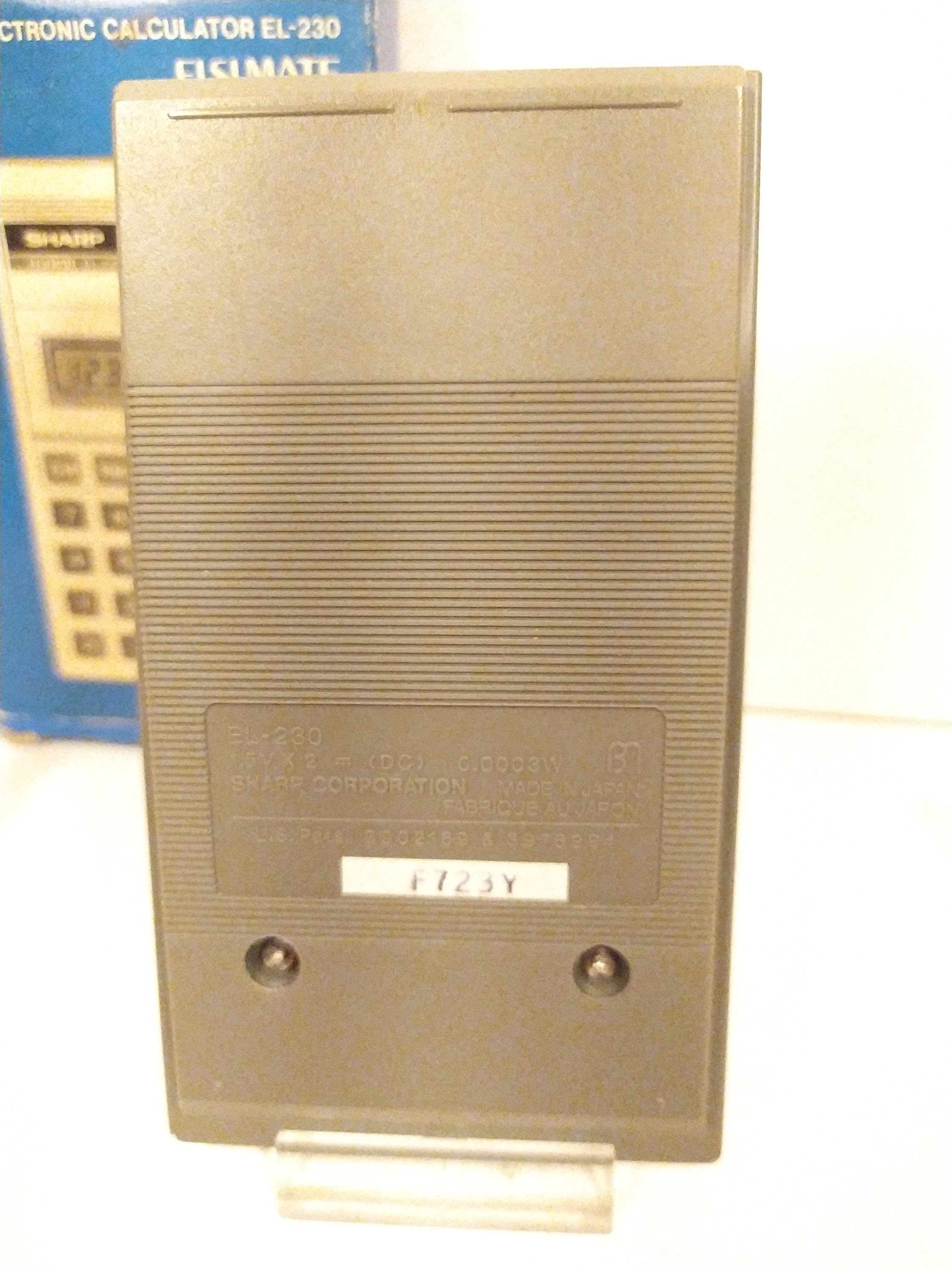 Vintage Calculator Sharp Elsi Mate EL-230 80s - Etsy