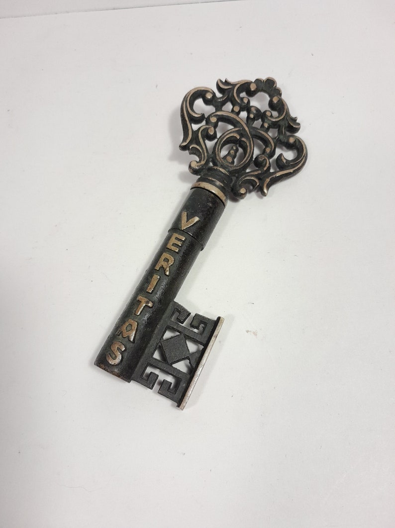 Vintage Corkscrew,old Key,in Vino Veritas - Etsy