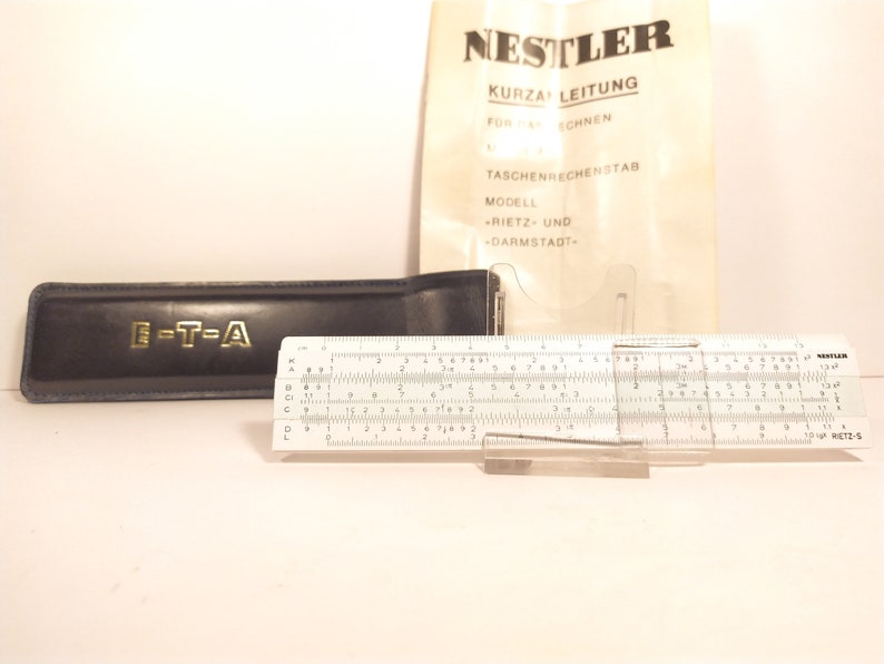 Vintage Pocket Slide Rule NESTLER RIETZ-S - Etsy