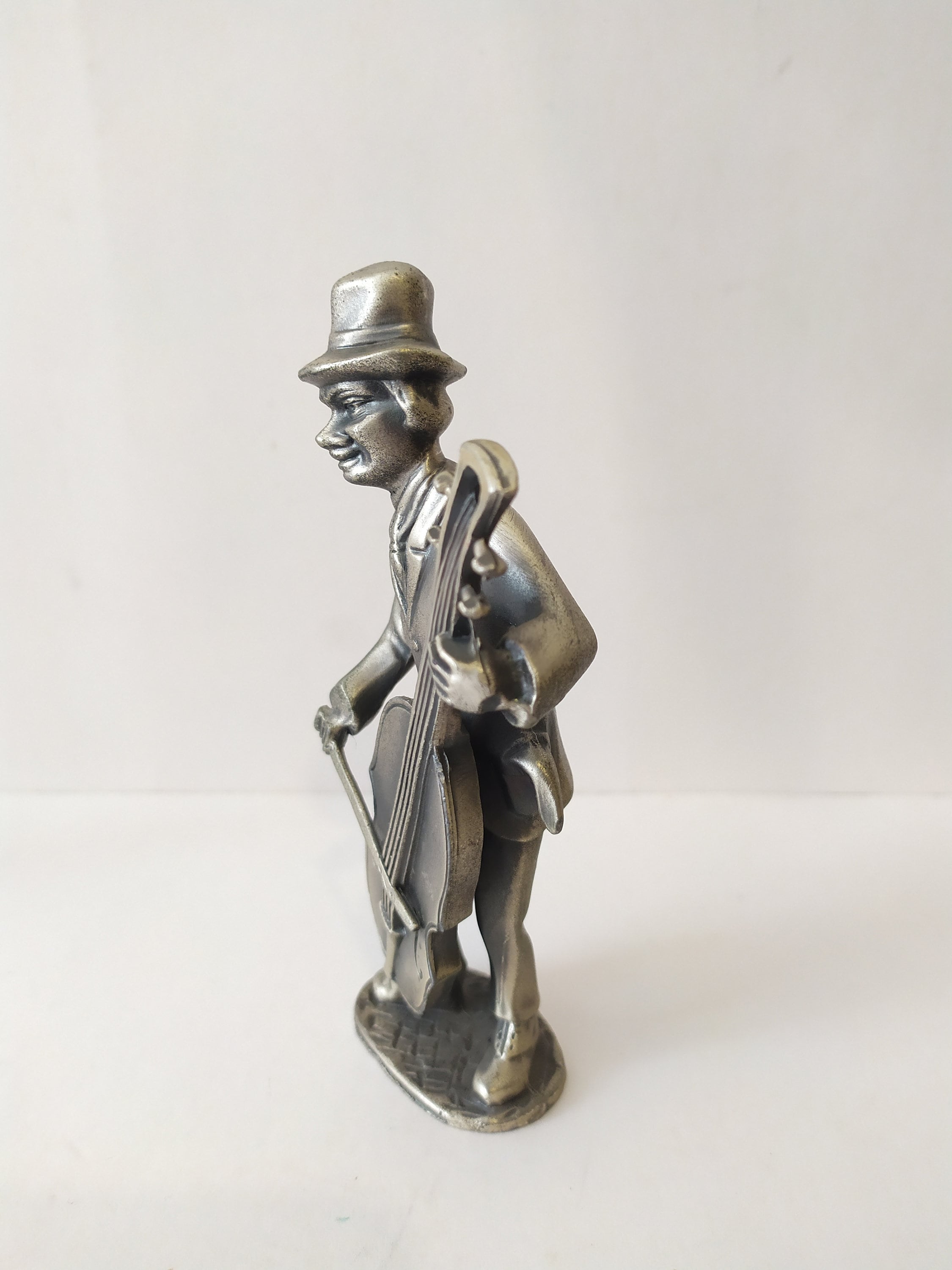 Vintage Pewter Figurine Musician Germany - Etsy