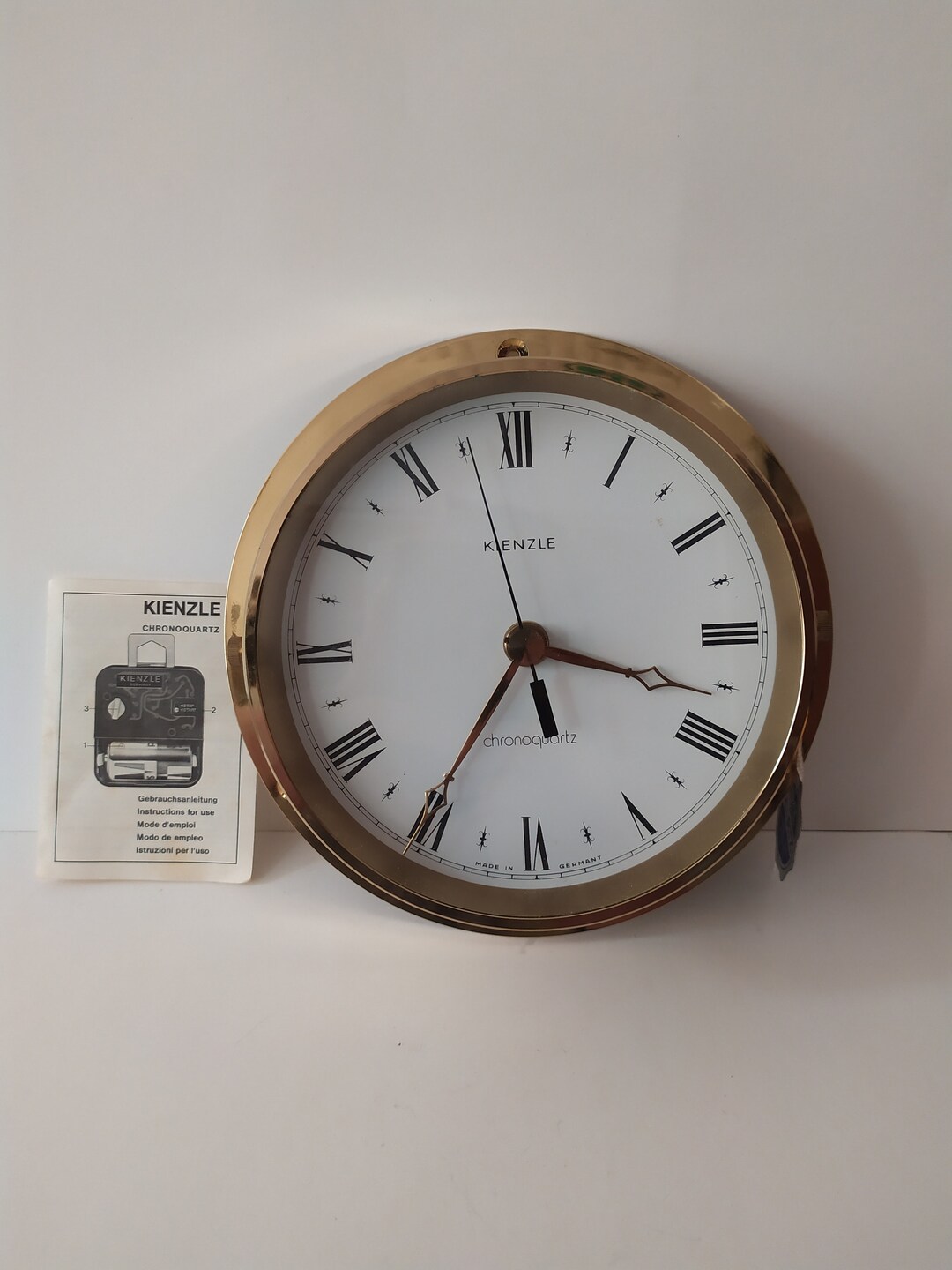 Vintage Wall Clock Kienzle Chronoquartz Mod.d-7220,ship Clocks, Yacht ...
