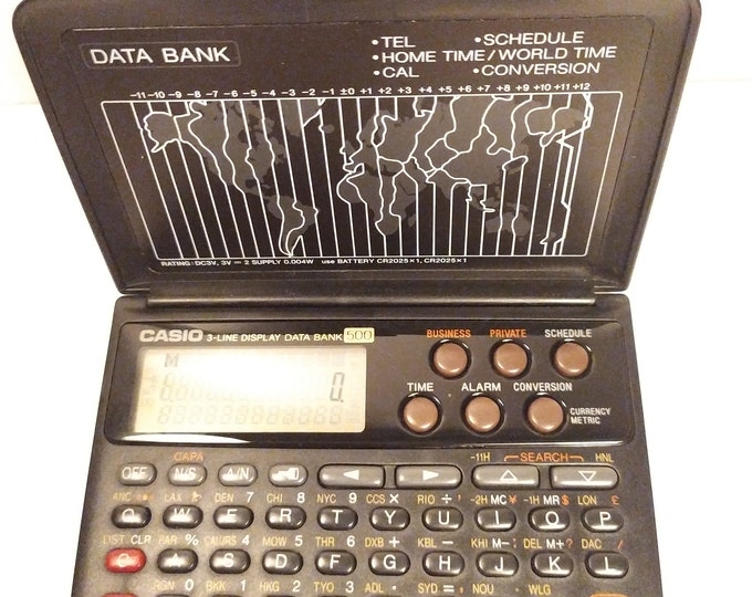 Vintage Decor Casio Data Bank DC-7500 Calculator Retro Office Necessity ...