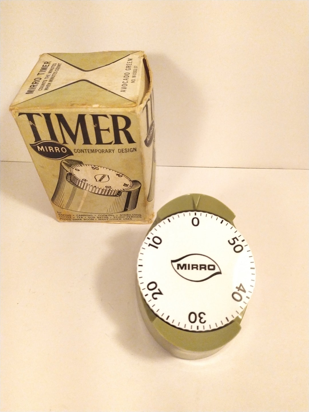 Vintage Kitchen Timer "mirro" Green Color Timer - Etsy