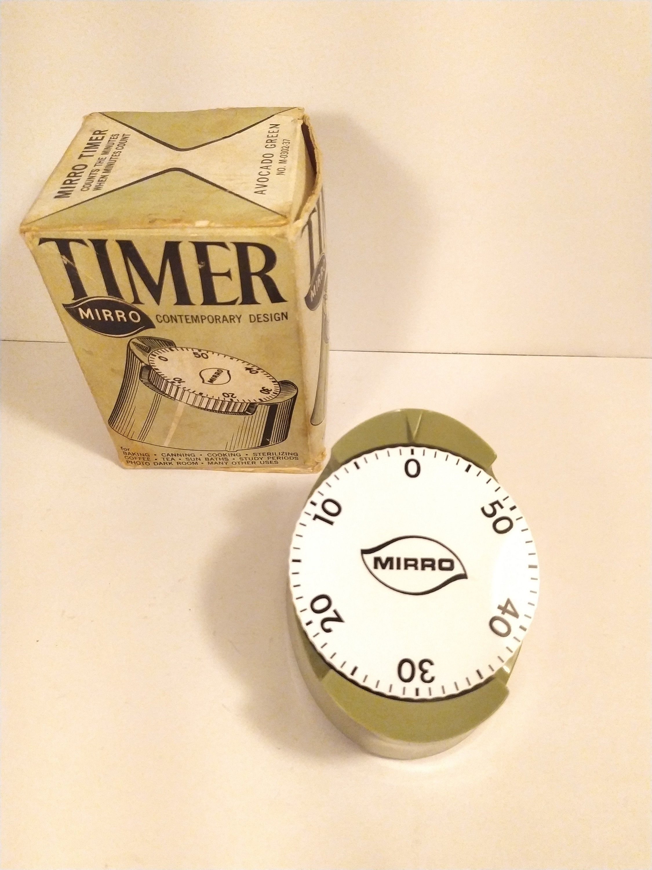 Vintage Kitchen Timer "mirro" Green Color Timer - Etsy