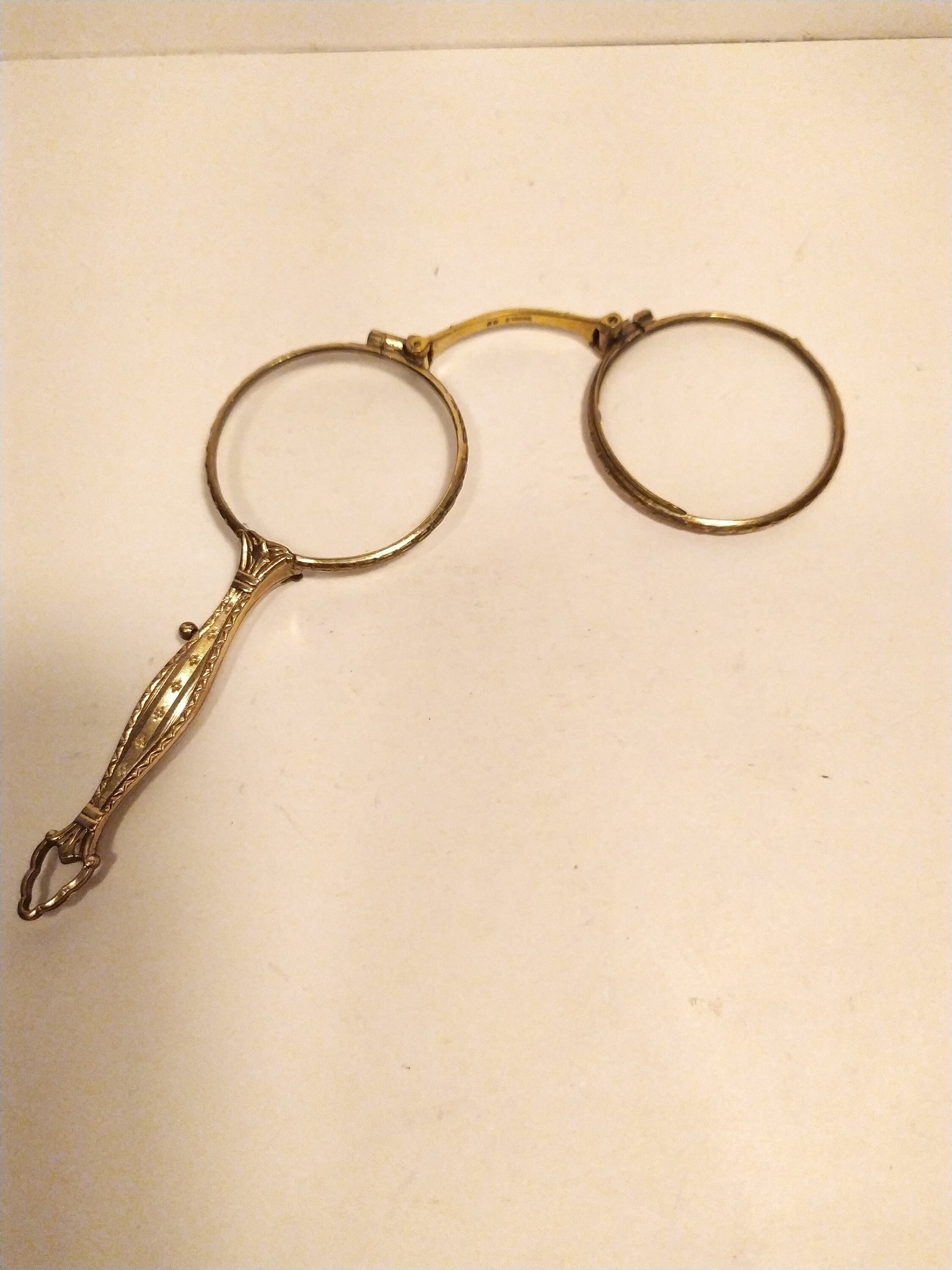 Vintage Lorgnette With Handle, Opera Glasses, Gold-plated Lornette - Etsy