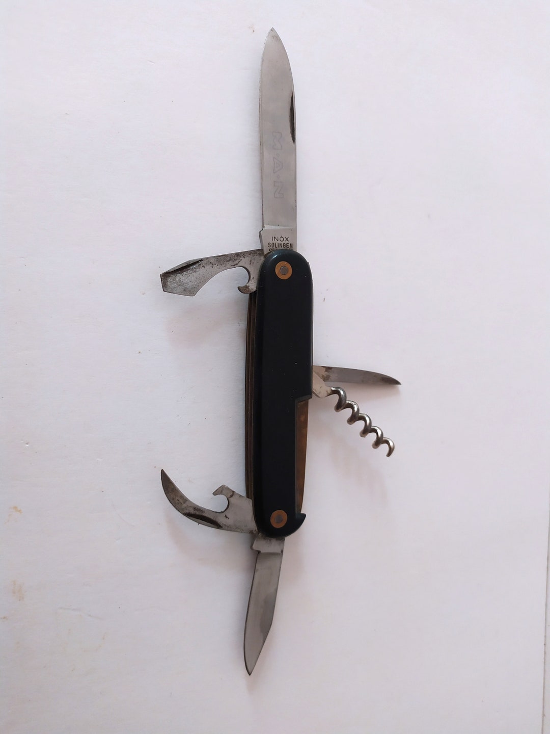 Vintage Pocket Knife Inox Solingen M.A.N Germany - Etsy