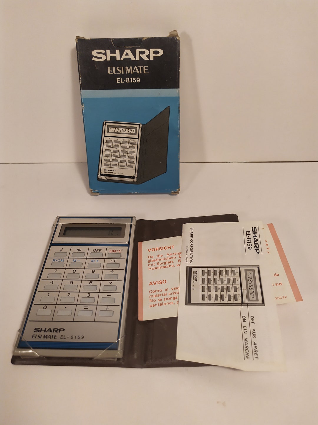 Vintage Decor Calculator Sharp EL 8159 1980s - Etsy