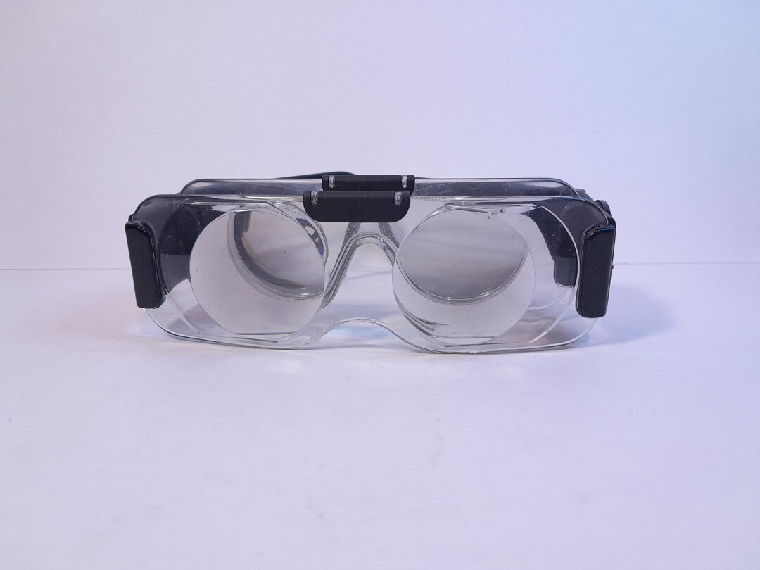Coil Adjustable Magnifier TV Glasses Made in UK Spectacle W/ Case - Etsy