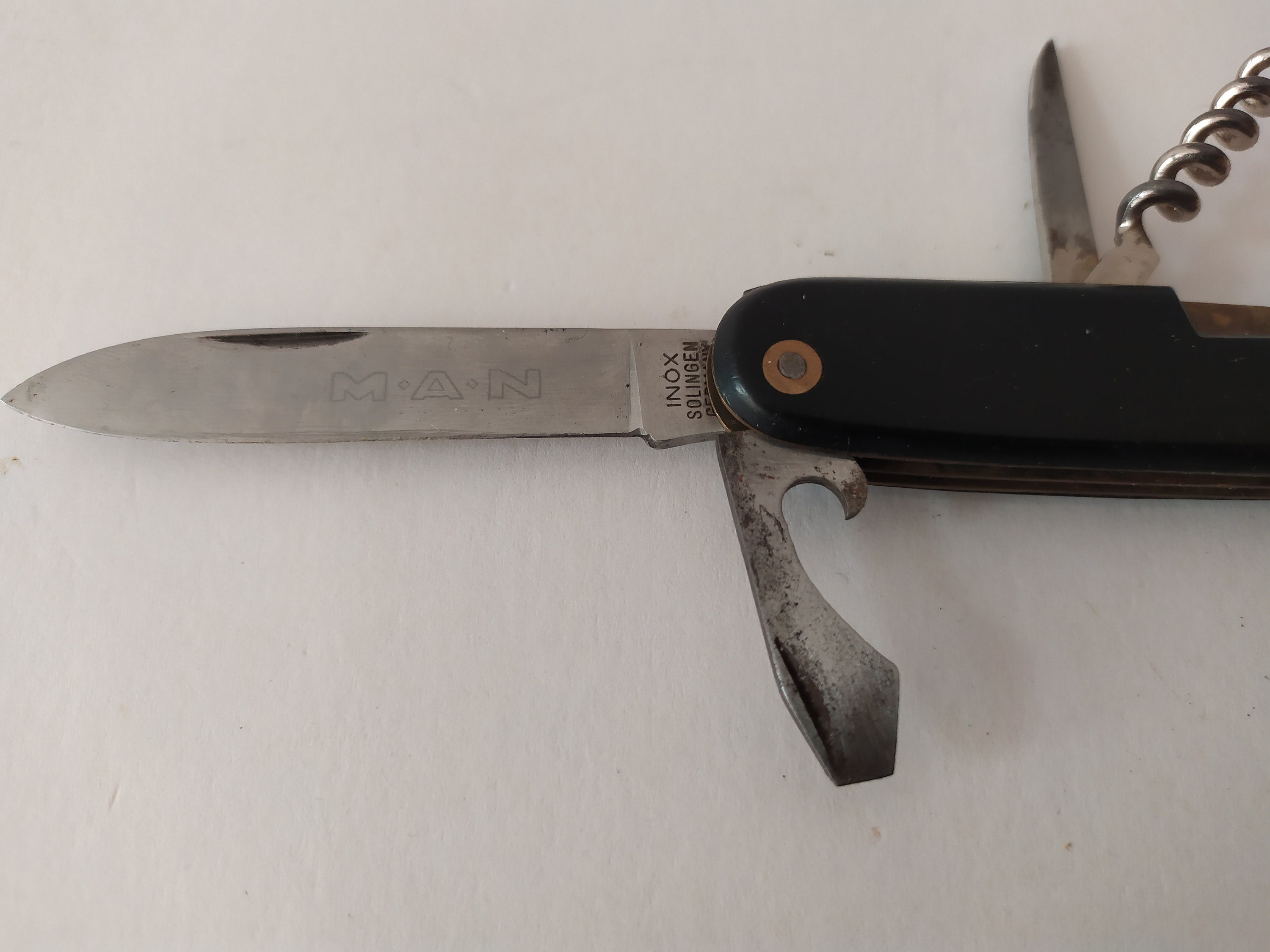 Vintage Pocket Knife Inox Solingen M.A.N Germany - Etsy