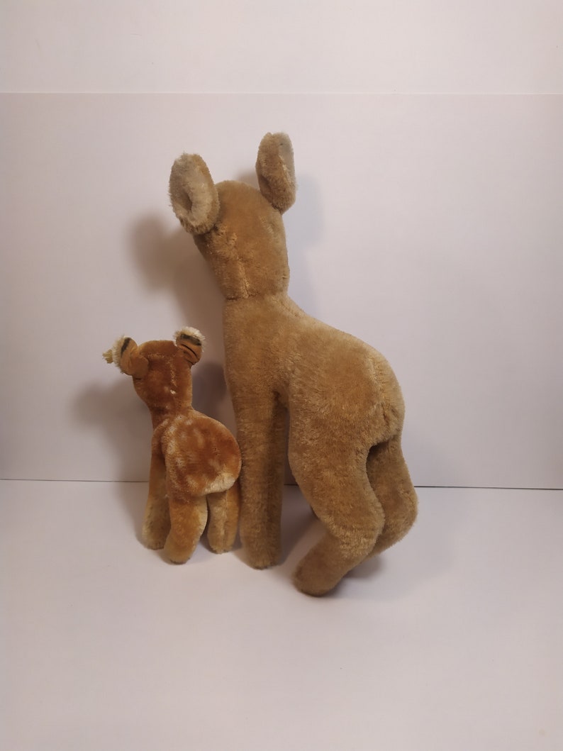 Vintage Set Steiff Big Deer and Small Deer Germany - Etsy UK